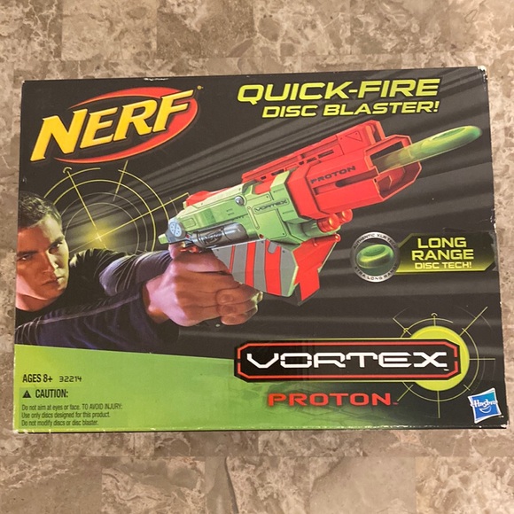 Nerf | Toys | Nib Nerf Quickfire Disc Blaster Vortex Proton | Poshmark